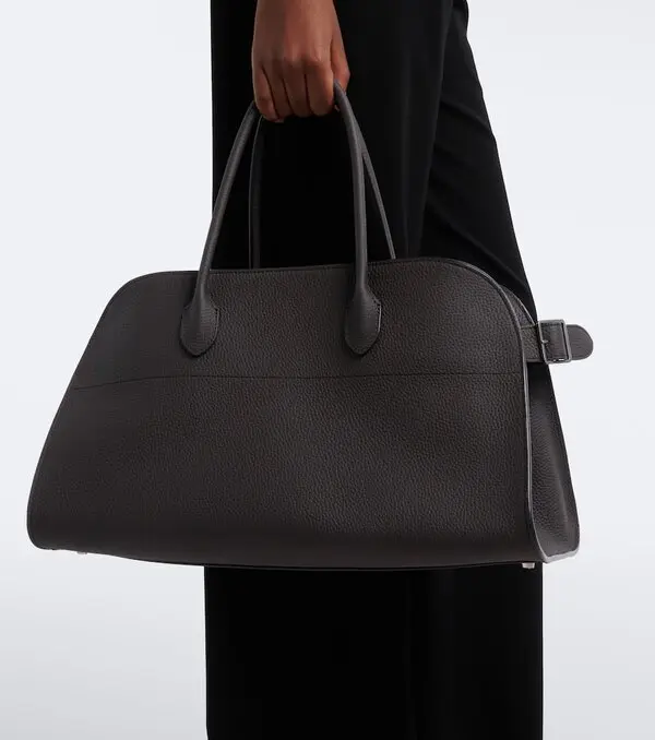 THE ROW E/w Margaux Large Leather Tote Bag