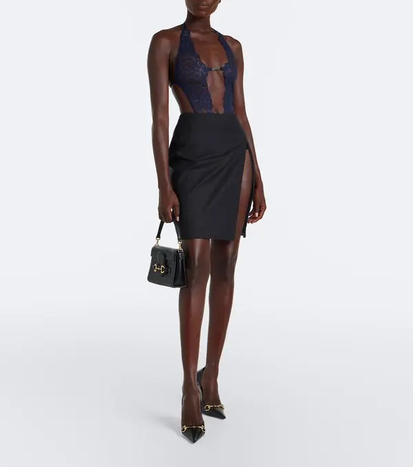 Gucci Lace Cutout Bodysuit