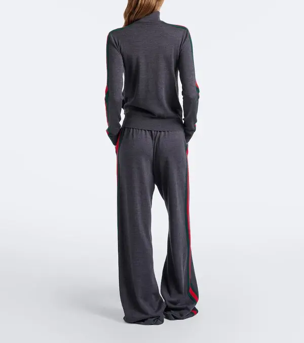 Gucci Wool-blend Wide-leg Pants
