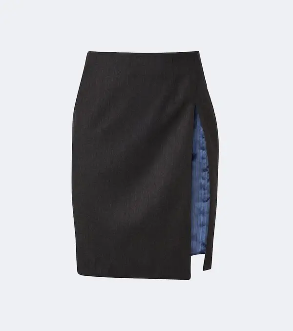 Gucci Wool-blend Miniskirt - Black