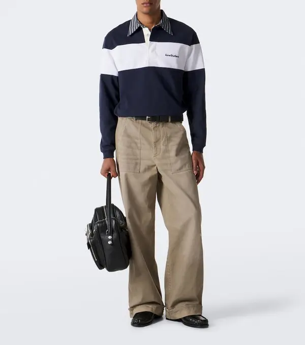 Acne Studios Cotton Jersey Polo Sweater