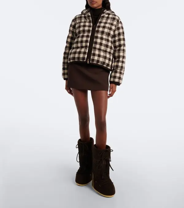 Moon Boot Icon Leather-trimmed Snow Boots