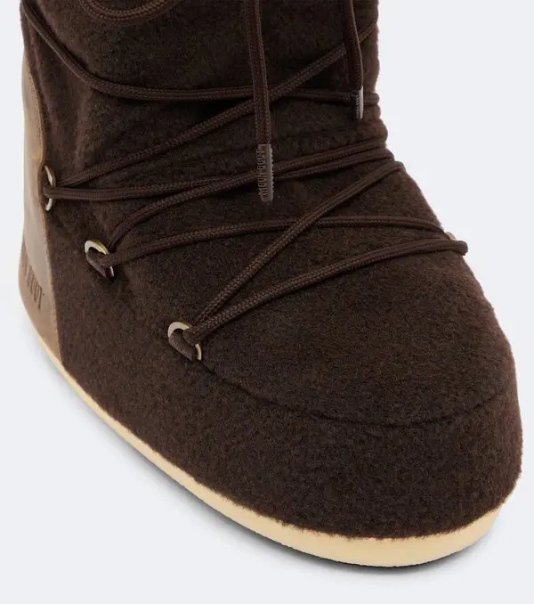 Moon Boot Icon Leather-trimmed Snow Boots