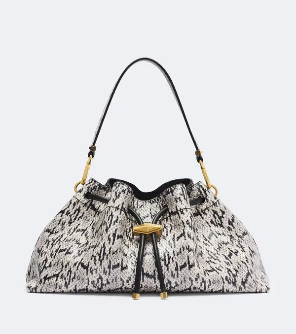 JIMMY CHOO Cinch Medium Leather Shoulder Bag - Multicoloured