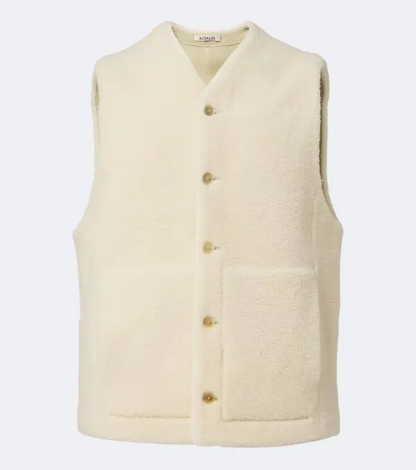 Auralee Reversible Shearling Vest