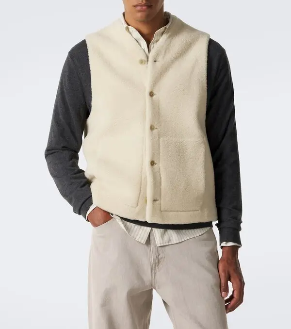 Auralee Reversible Shearling Vest