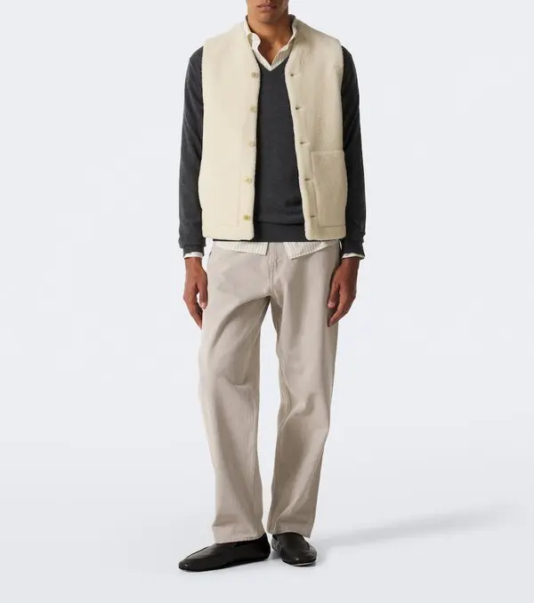 Auralee Reversible Shearling Vest