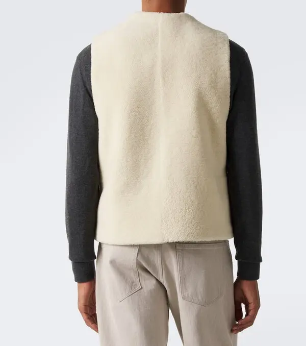 Auralee Reversible Shearling Vest