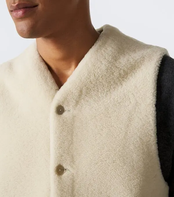 Auralee Reversible Shearling Vest