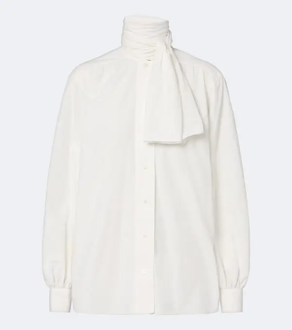 Ralph Lauren Scarf-detail Blouse - White
