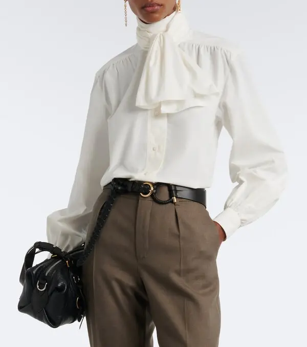 Ralph Lauren Scarf-detail Blouse - White