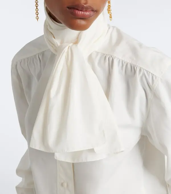 Ralph Lauren Scarf-detail Blouse - White