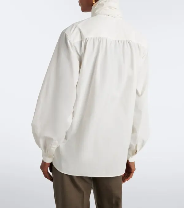 Ralph Lauren Scarf-detail Blouse - White
