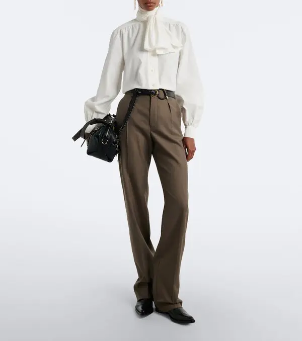 Ralph Lauren Scarf-detail Blouse - White