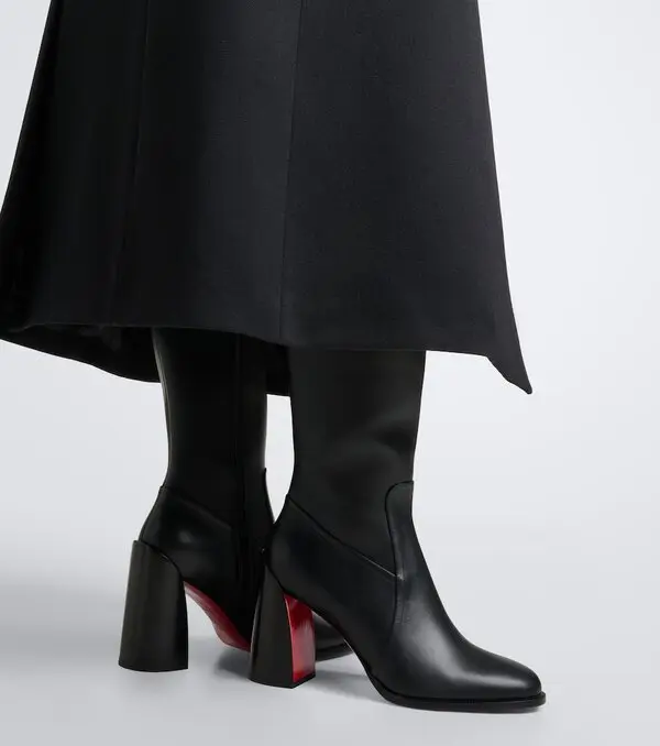 CHRISTIAN LOUBOUTIN Iranina Leather Knee-high Boots