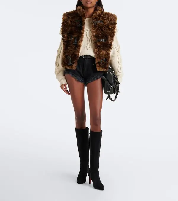 CHRISTIAN LOUBOUTIN Fannylove Suede Knee-high Boots