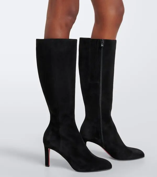 CHRISTIAN LOUBOUTIN Fannylove Suede Knee-high Boots