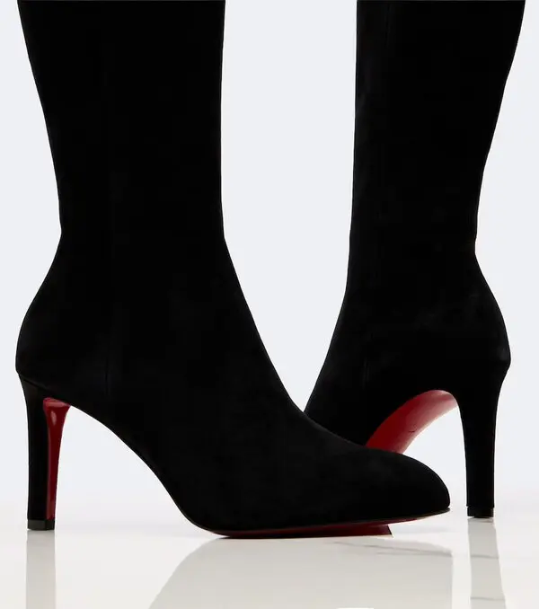 CHRISTIAN LOUBOUTIN Fannylove Suede Knee-high Boots