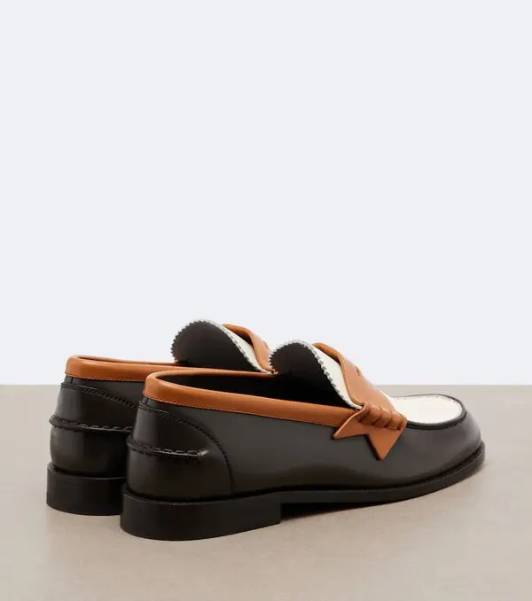 CHRISTIAN LOUBOUTIN Plato Leather Penny Loafers