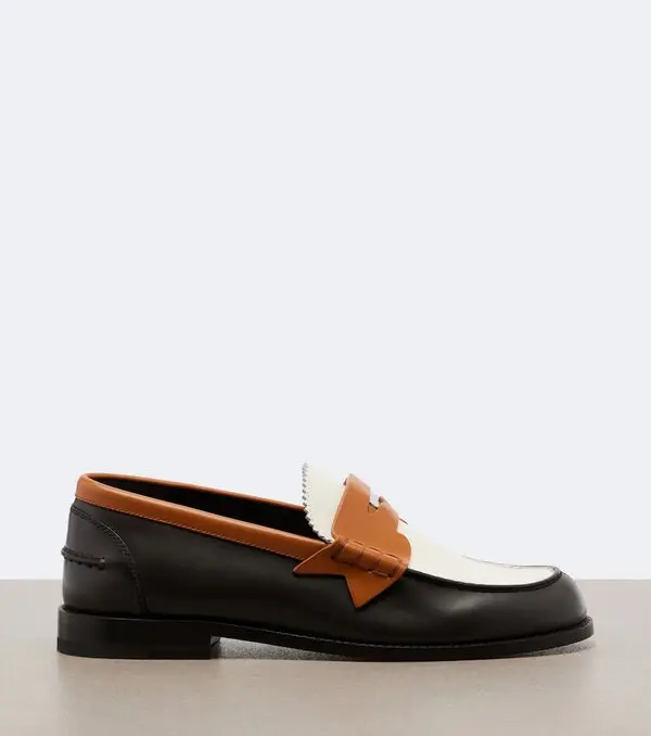 CHRISTIAN LOUBOUTIN Plato Leather Penny Loafers