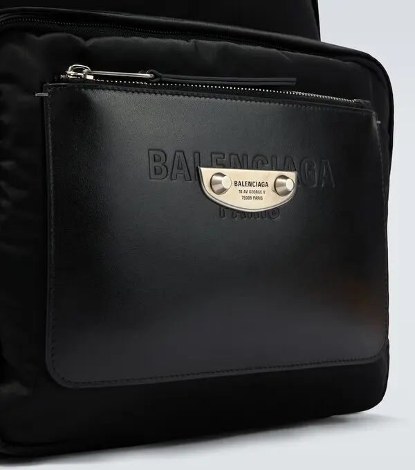 Balenciaga Leather-trimmed Backpack