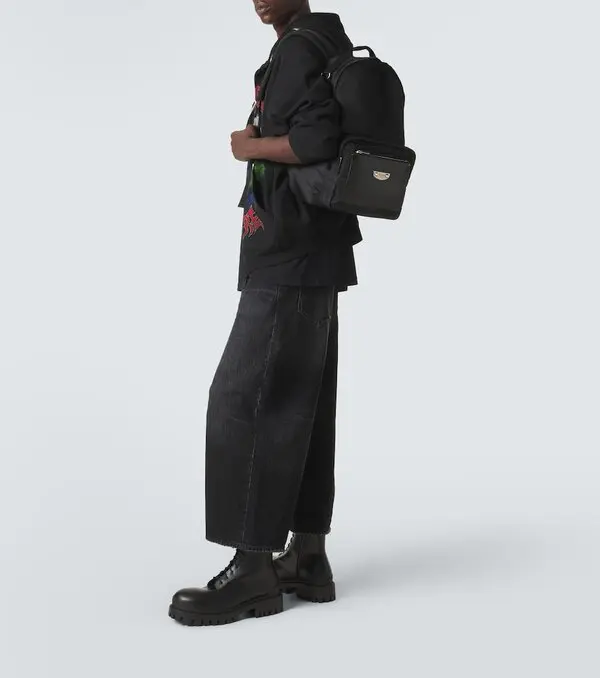 Balenciaga Leather-trimmed Backpack