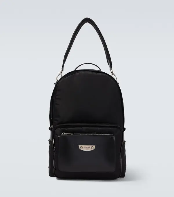 Balenciaga Leather-trimmed Backpack - Black