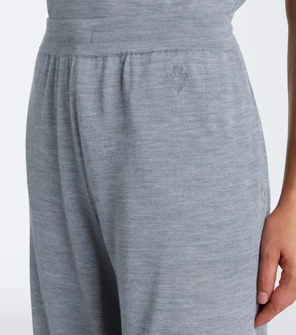 Gucci Wool And Silk Wide-leg Pants