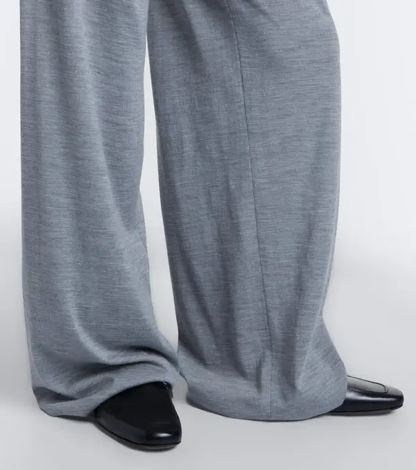 Gucci Wool And Silk Wide-leg Pants