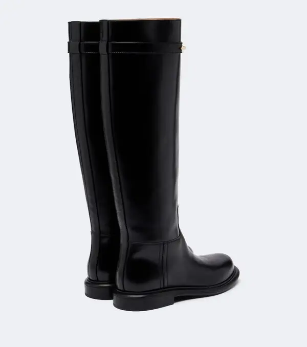Givenchy Pinch Embellished Leather Knee-high Boots