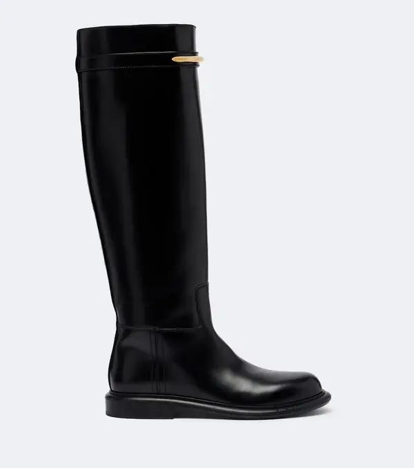 Givenchy Pinch Embellished Leather Knee-high Boots