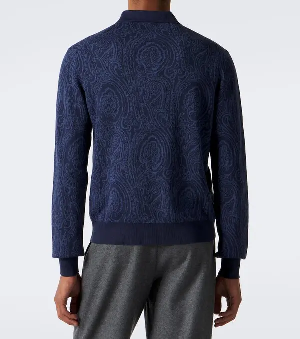 Etro Paisley Wool-blend Polo Sweater