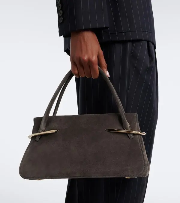 Givenchy Pinch Medium Suede Top-handle Bag