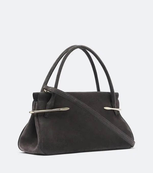 Givenchy Pinch Medium Suede Top-handle Bag