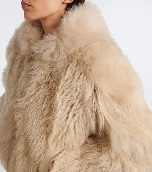 Eleventy Hooded Shearling Jacket