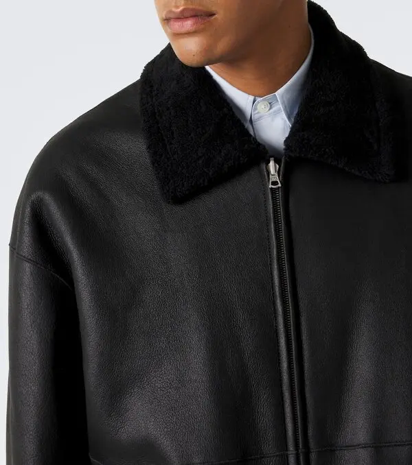Auralee Reversible Shearling Jacket - Black