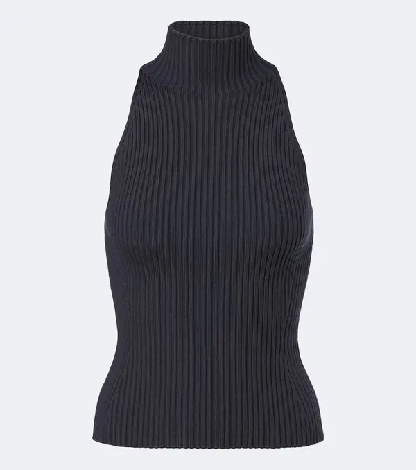 Alaïa Ribbed-knit Wool-blend Turtleneck Top