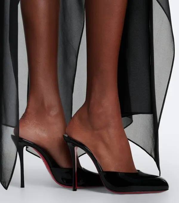 CHRISTIAN LOUBOUTIN Dolly Patent Leather Mules