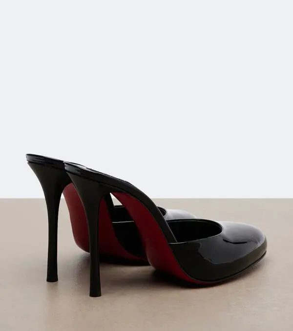 CHRISTIAN LOUBOUTIN Dolly Patent Leather Mules