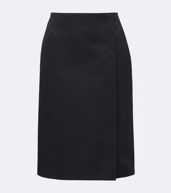 Gucci Gg Jacquard Pencil Skirt