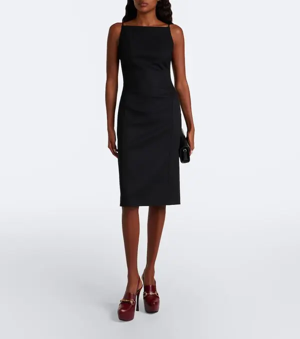 Gucci Wool Midi Dress