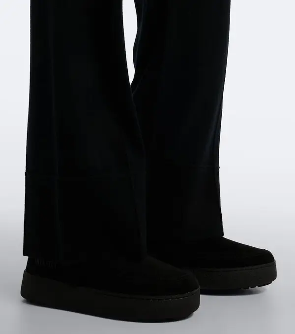 Moon Boot Ltrack Tina Suede Ankle Boots - Black