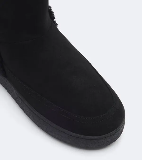 Moon Boot Ltrack Tina Suede Ankle Boots - Black