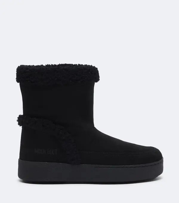 Moon Boot Ltrack Tina Suede Ankle Boots - Black