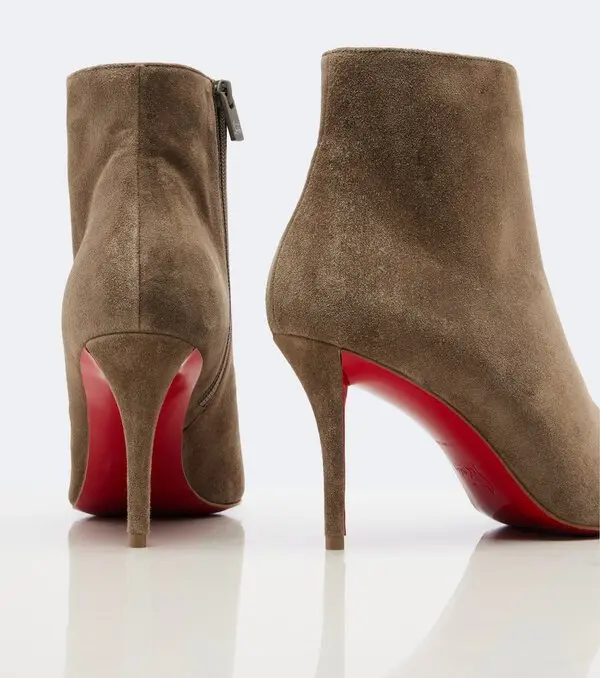 CHRISTIAN LOUBOUTIN Miss Z Suede Ankle Boots