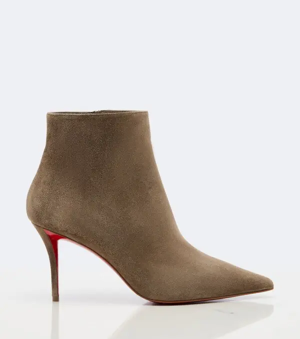 CHRISTIAN LOUBOUTIN Miss Z Suede Ankle Boots