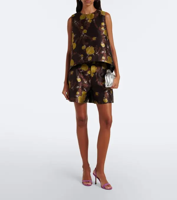 La DoubleJ Devon Floral Jacquard Shorts