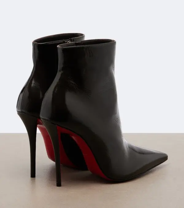 CHRISTIAN LOUBOUTIN Miss Z Patent Leather Ankle Boots