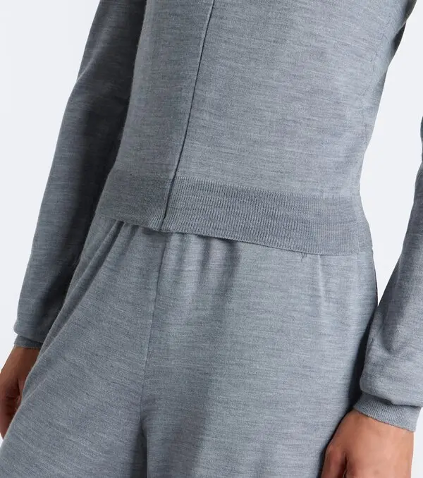 Gucci Wool And Silk Zip-up Sweater