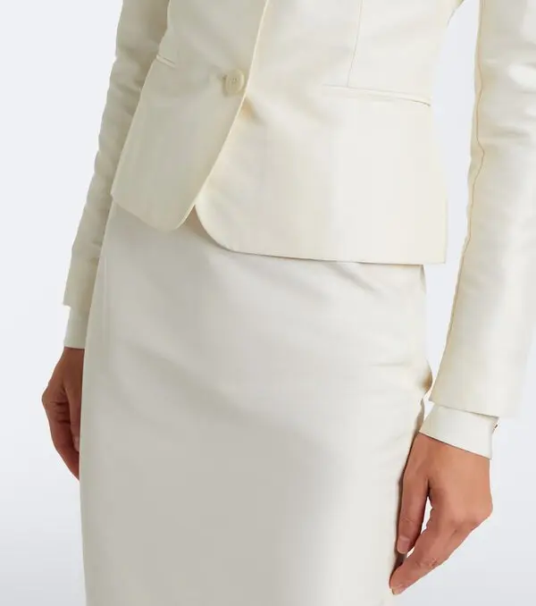 Gucci Single-breasted Silk Faille Blazer